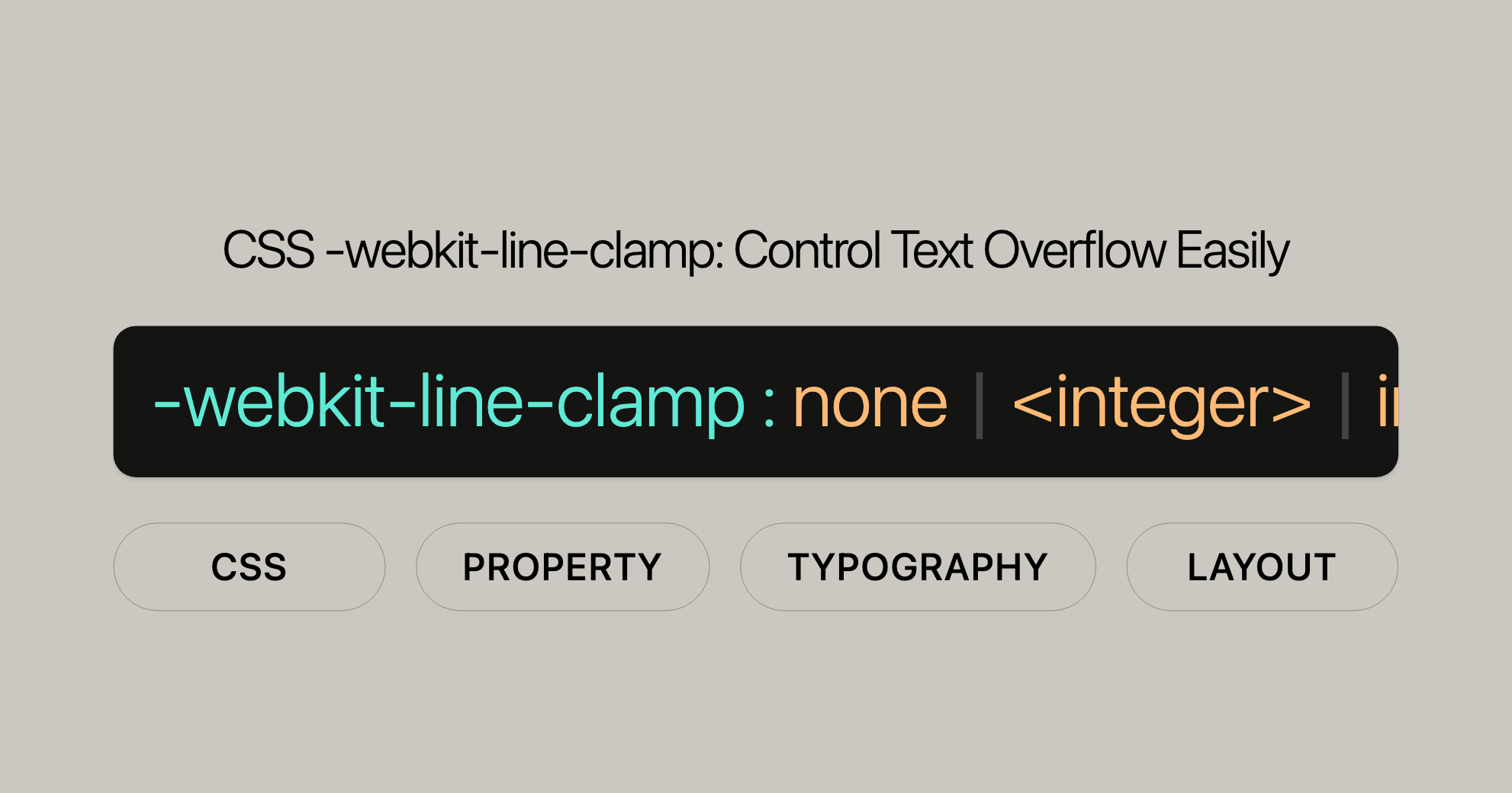CSS -webkit-line-clamp Control Text Overflow Easily