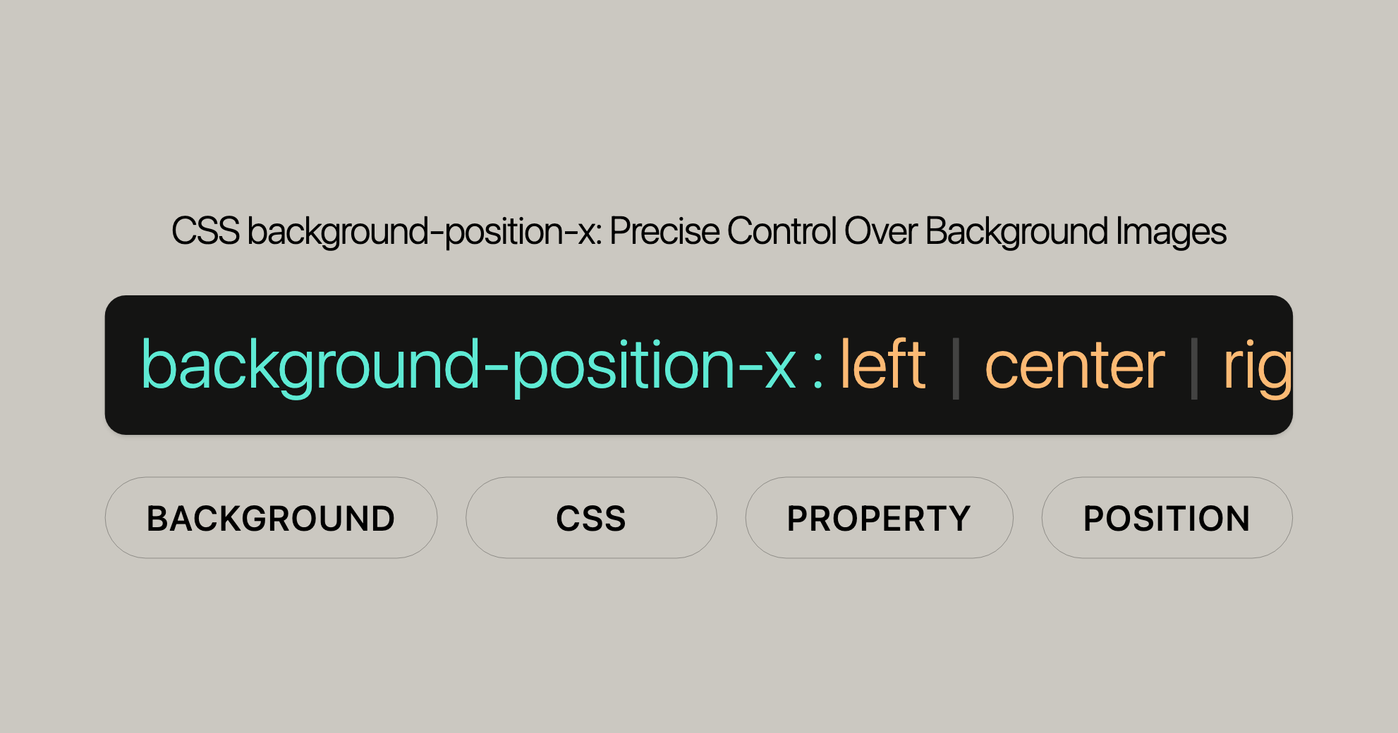 CSS background-position-x Precise Control Over Background Images