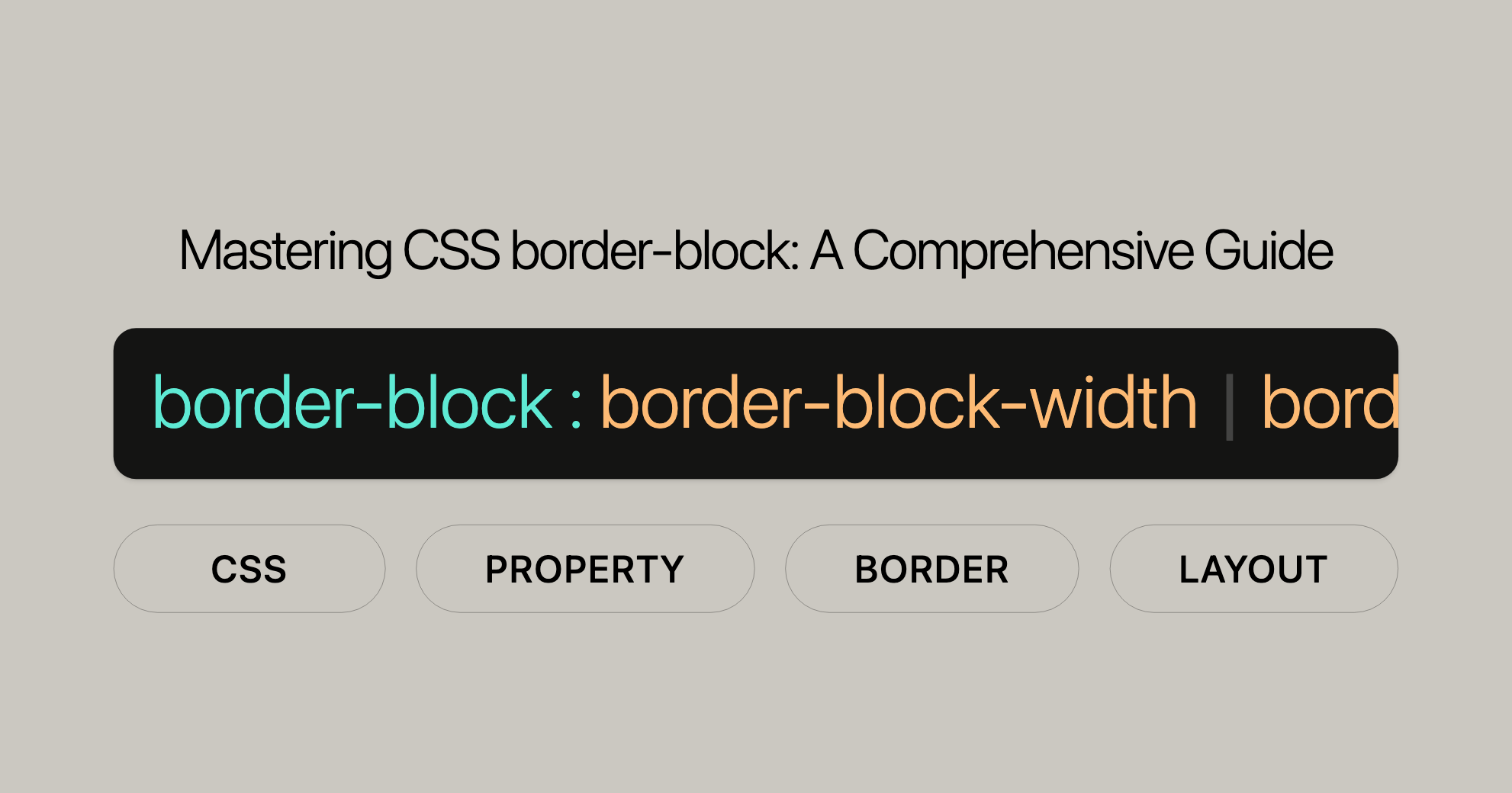 Mastering CSS border-block A Comprehensive Guide