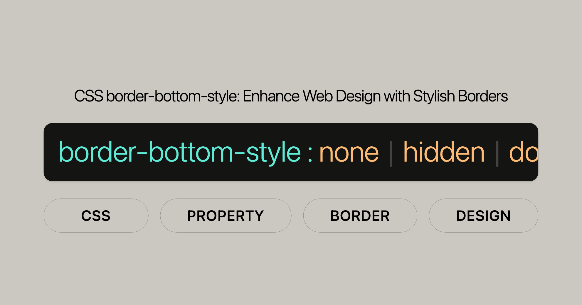 Css Border Bottom Style Enhance Web Design With Stylish Borders