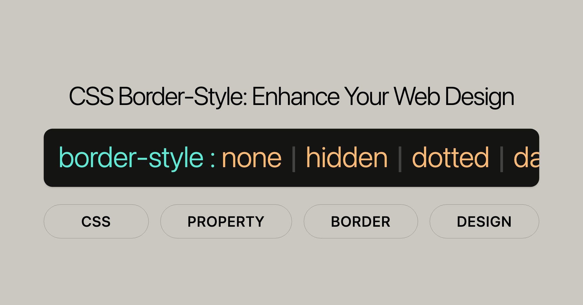 CSS Border-Style Enhance Your Web Design
