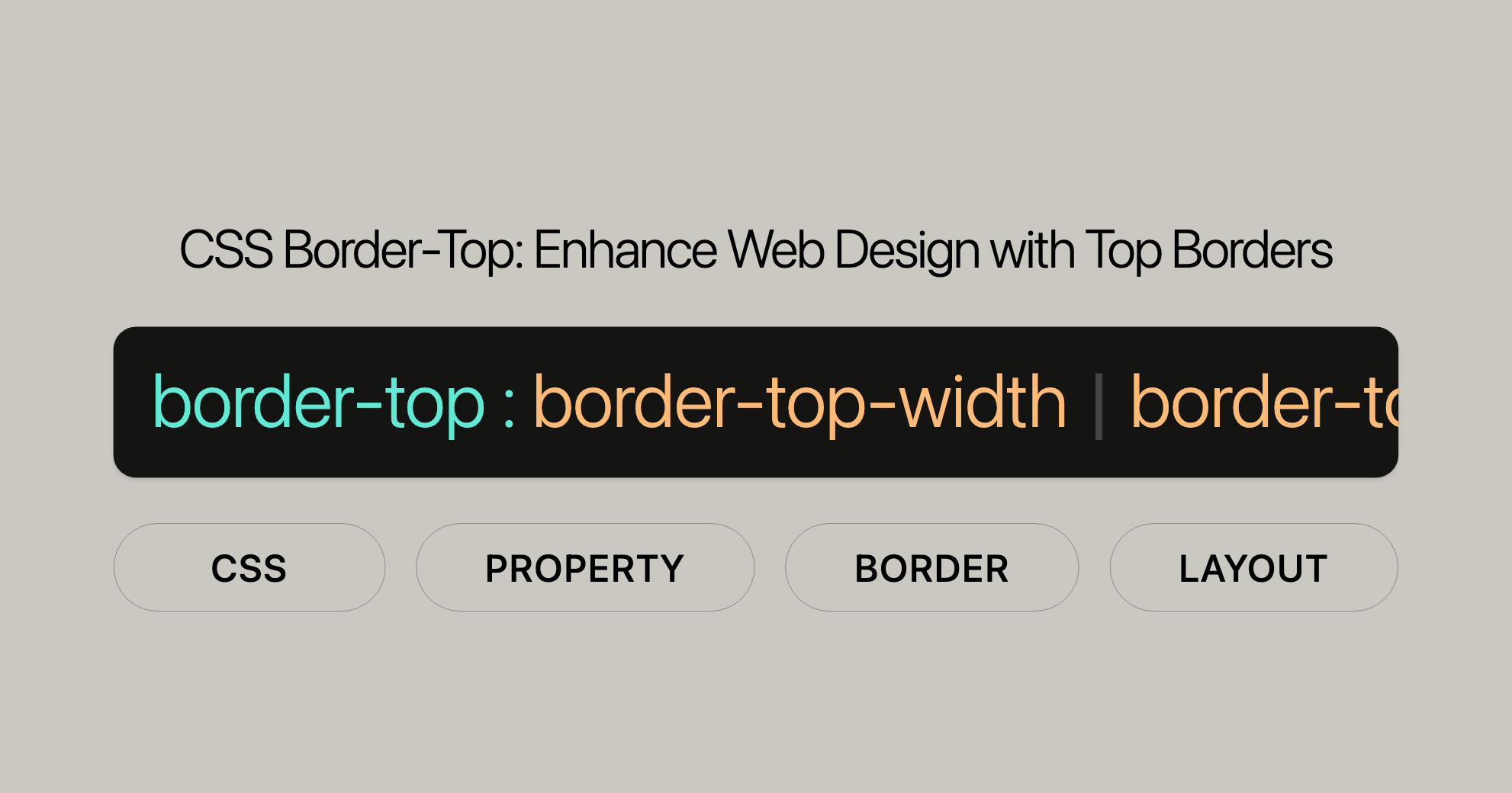 CSS Border-Top Enhance Web Design with Top Borders