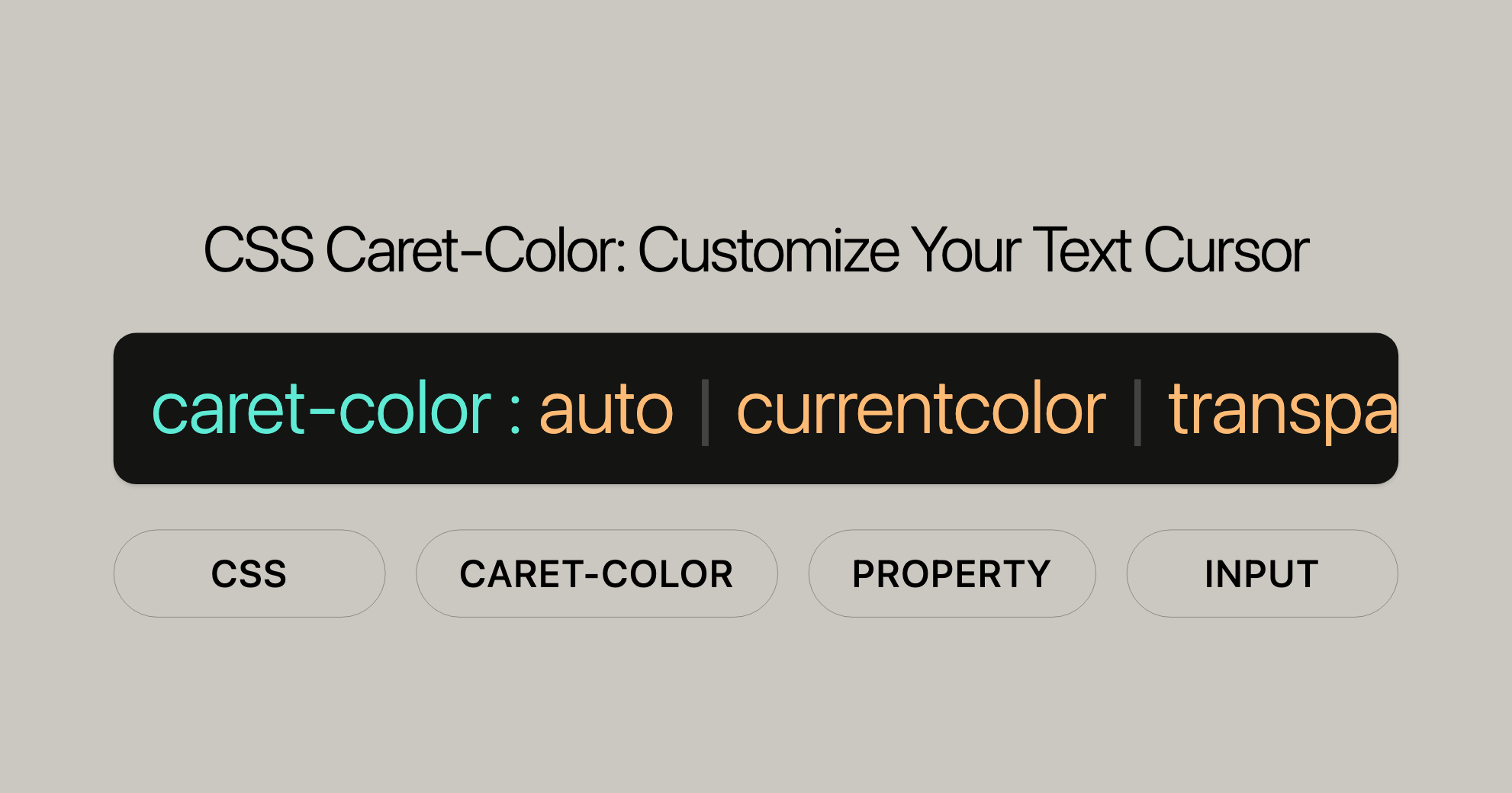 Css Caret Color Customize Your Text Cursor