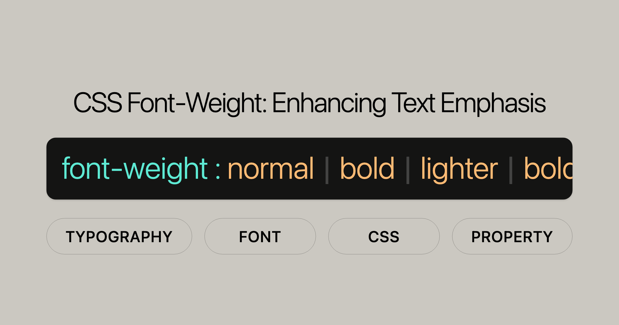 CSS Font-Weight Enhancing Text Emphasis