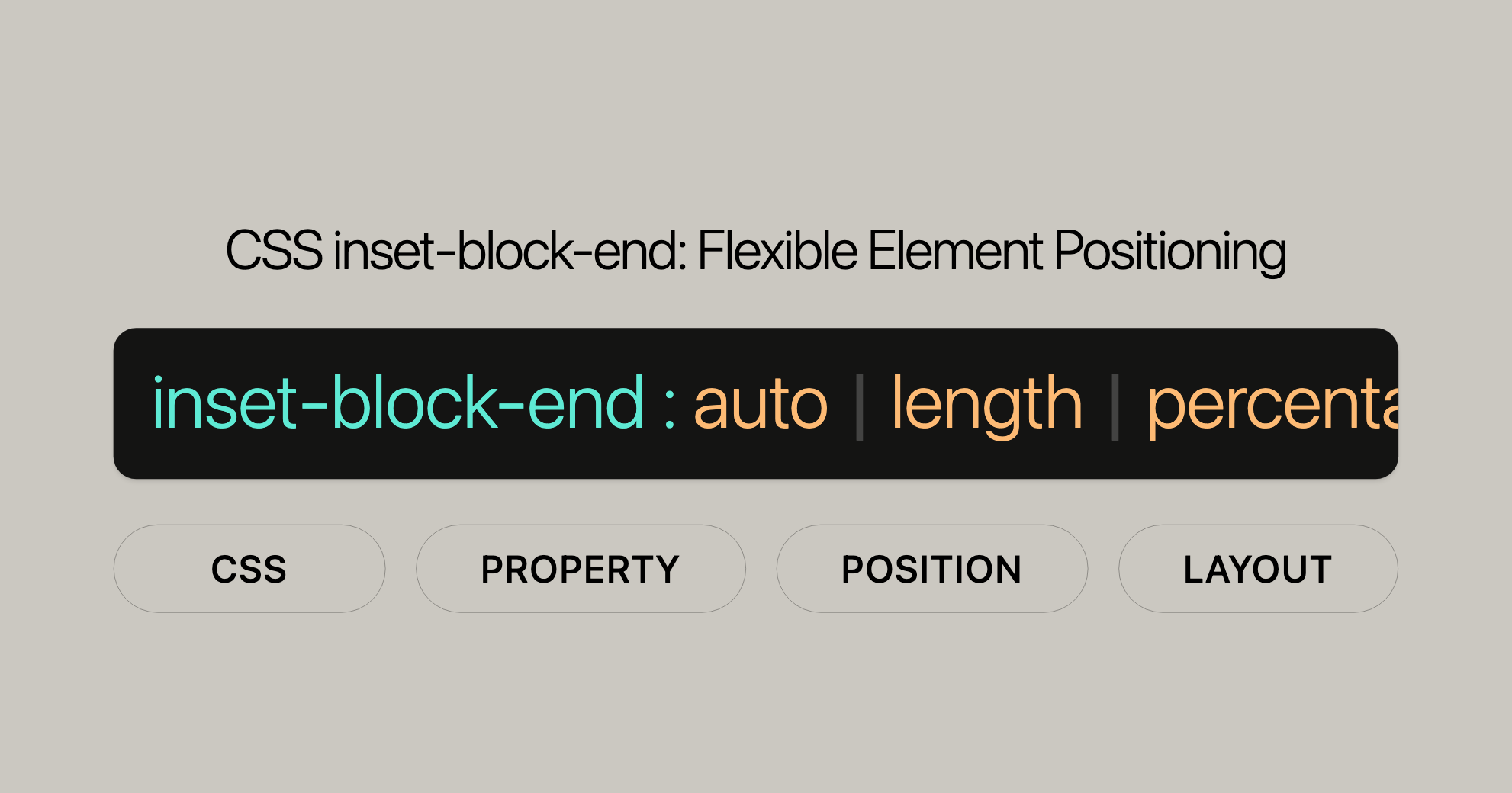 CSS inset-block-end Flexible Element Positioning