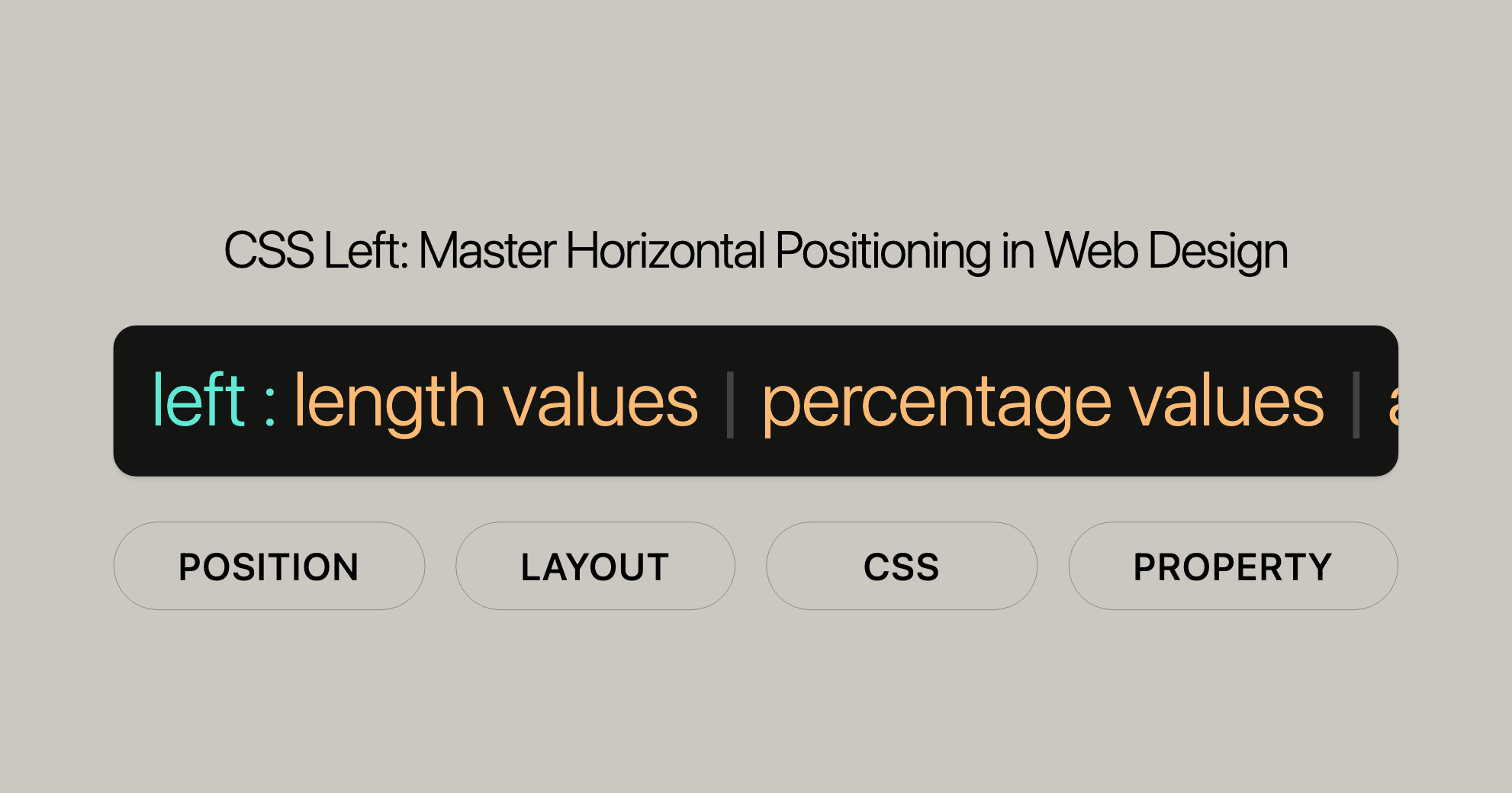 CSS Left Master Horizontal Positioning in Web Design