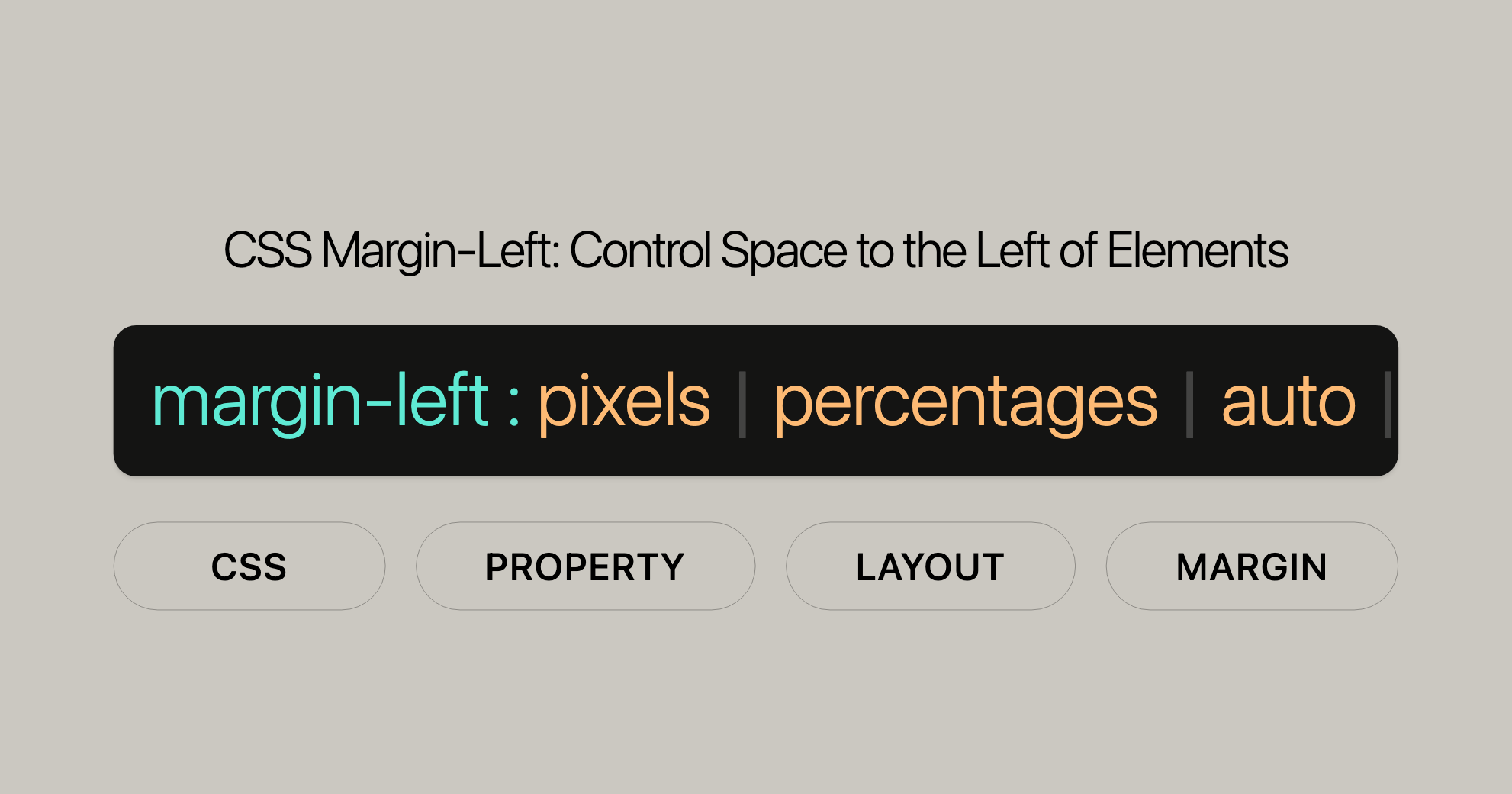 CSS Margin-Left Control Space to the Left of Elements