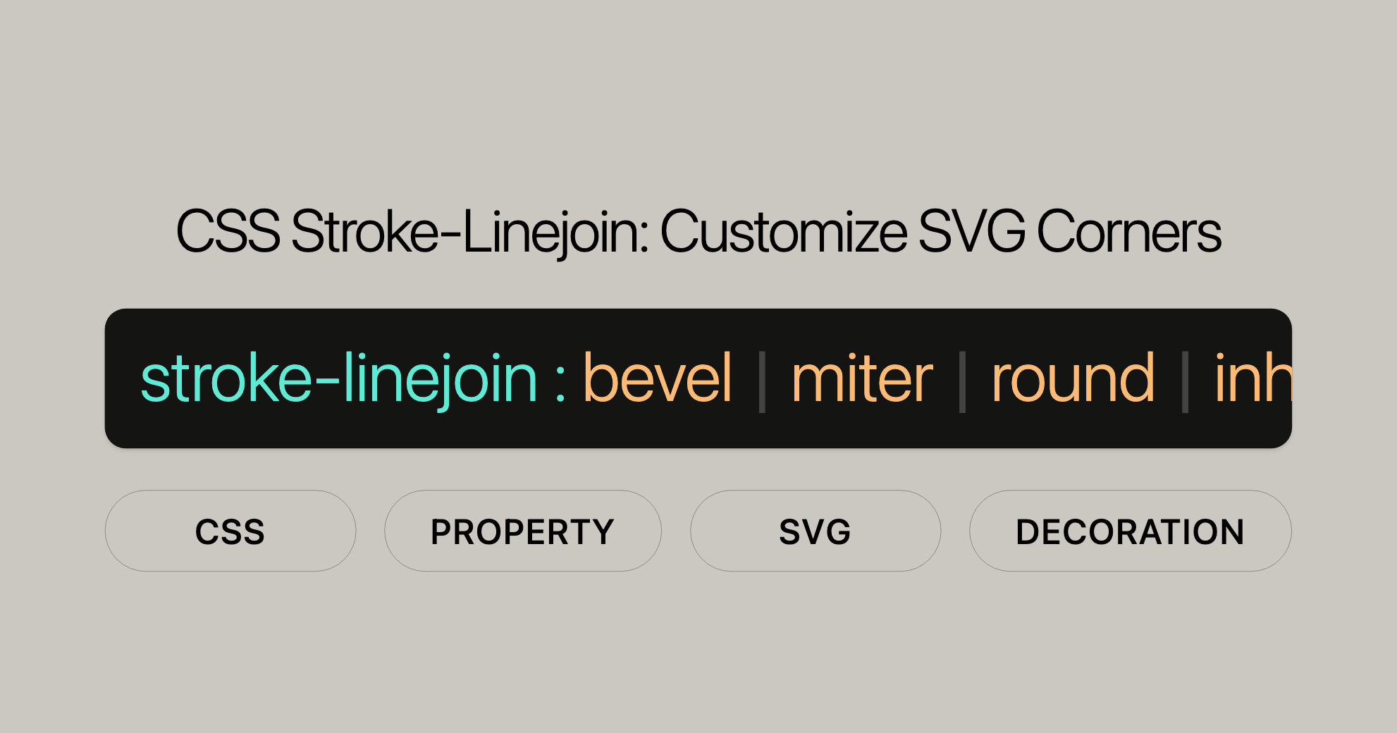 CSS Stroke-Linejoin Customize SVG Corners