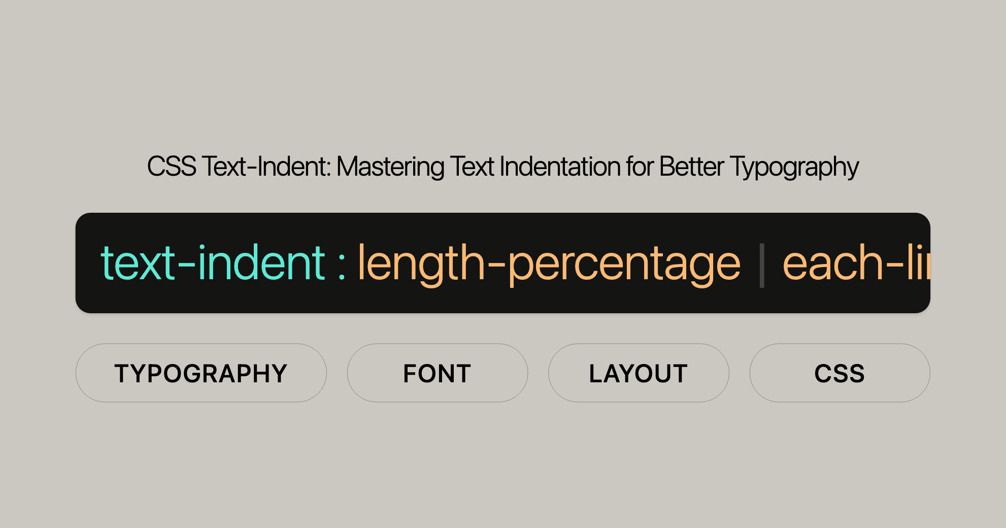 CSS Text-Indent Mastering Text Indentation for Better Typography CSS Text-Indent Mastering Text Indentation for Better Typography