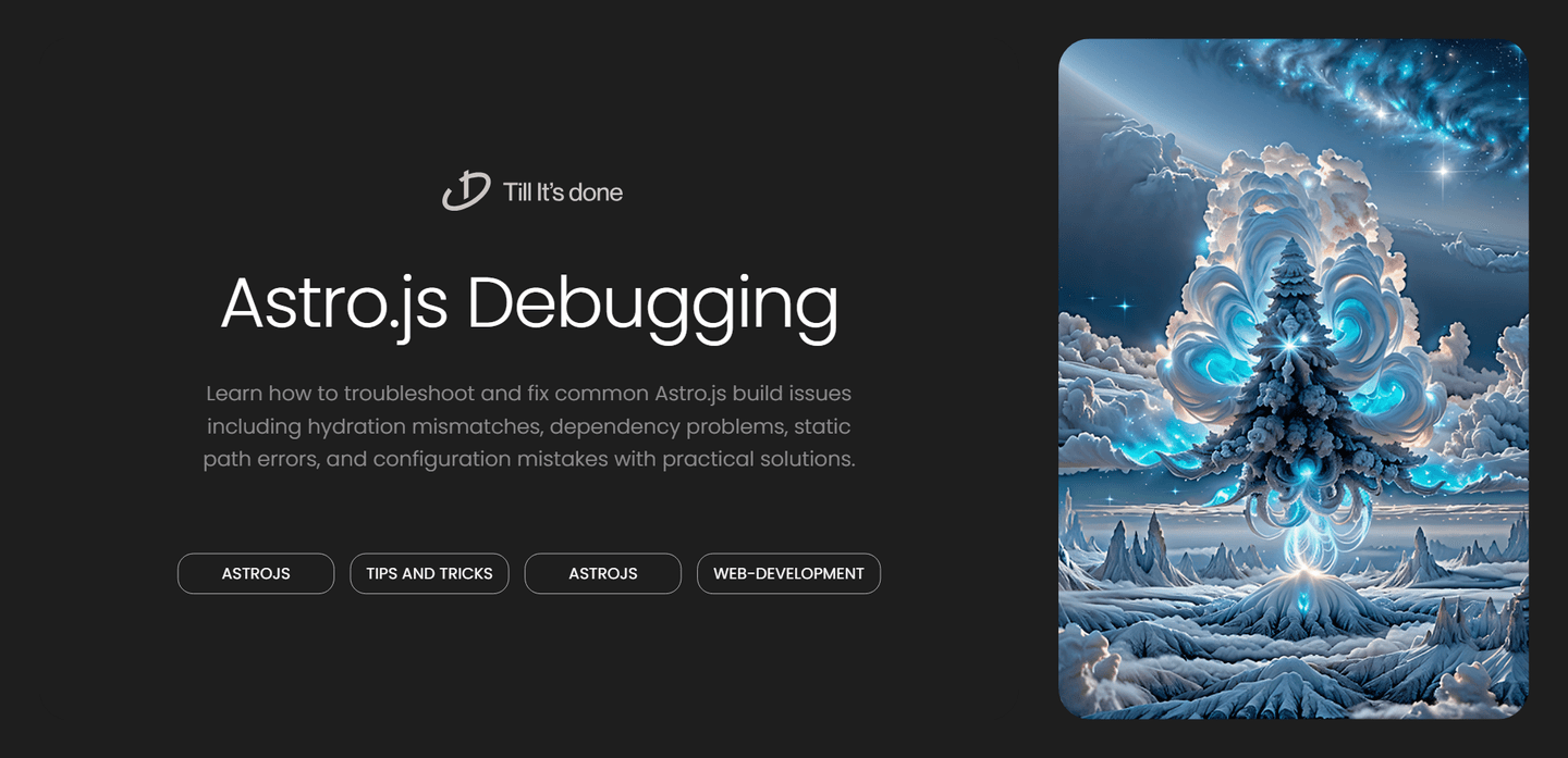 Debugging Common Issues in Astro.js Builds
