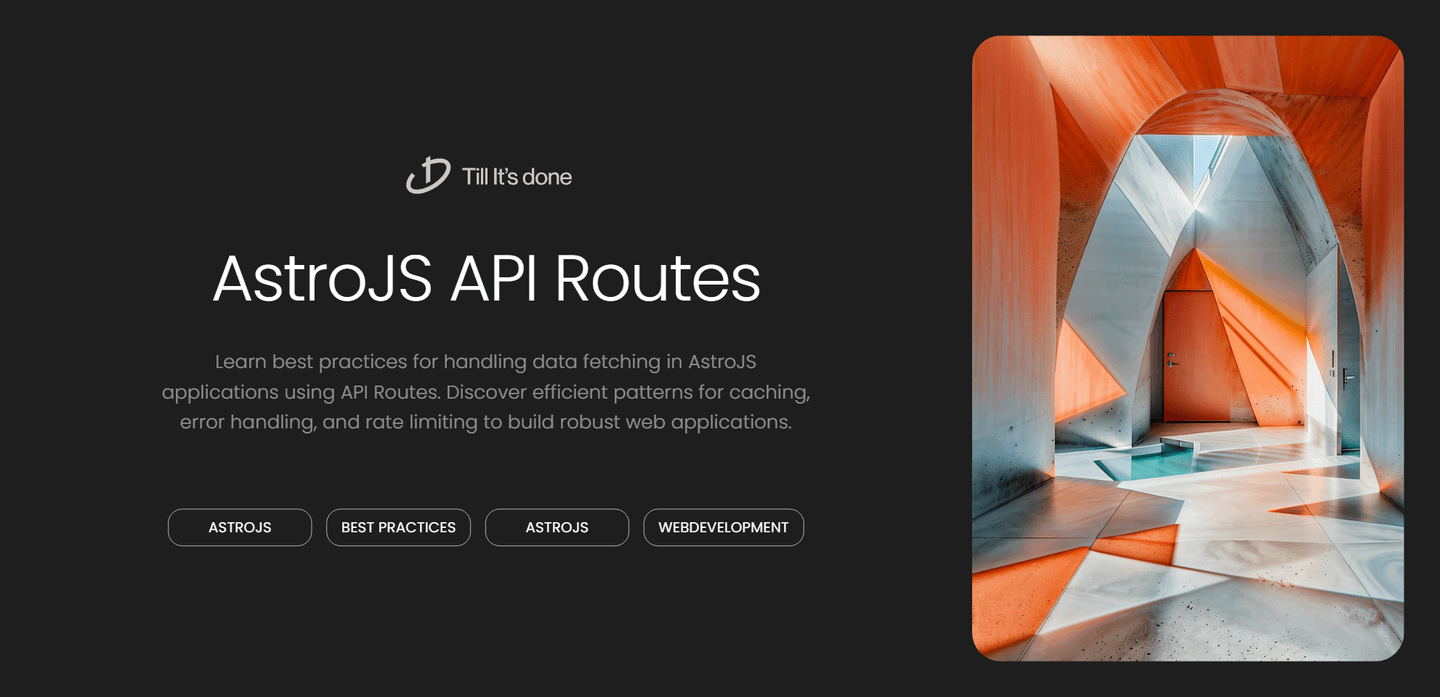 Managing Data Fetching in AstroJS with API Routes Managing Data Fetching in AstroJS with API Routes