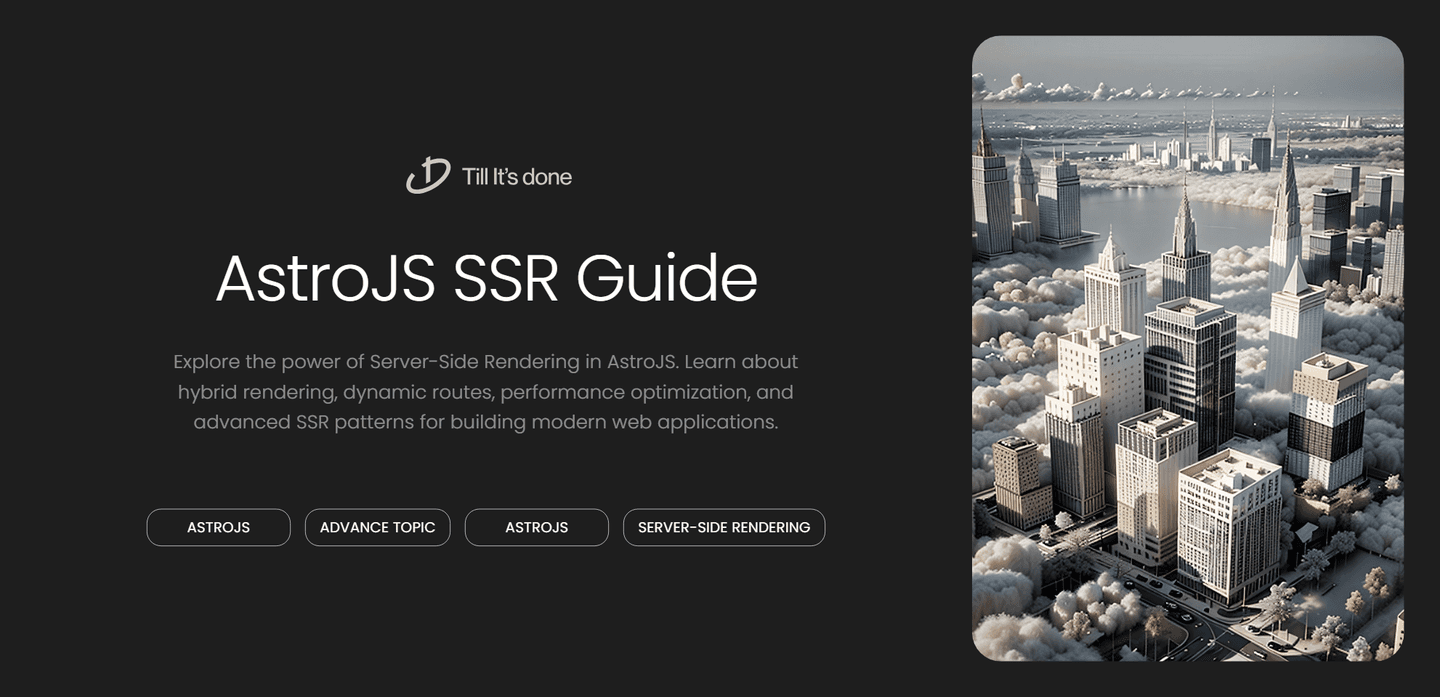 Server-Side Rendering (SSR) Deep Dive in AstroJS