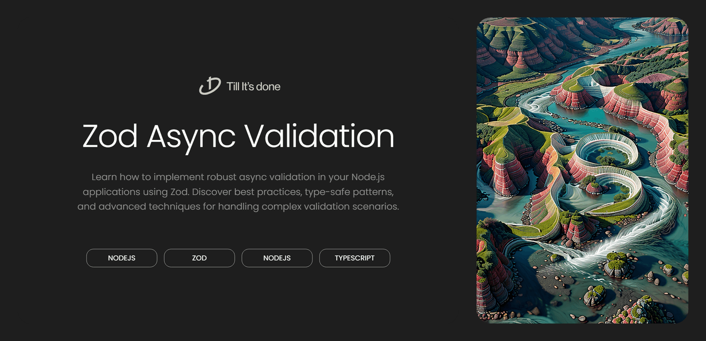 Handle Async Validation With Zod In Node Js Apps