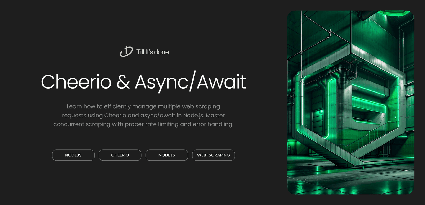 Cheerio & Async/Await: Handle Multiple Requests