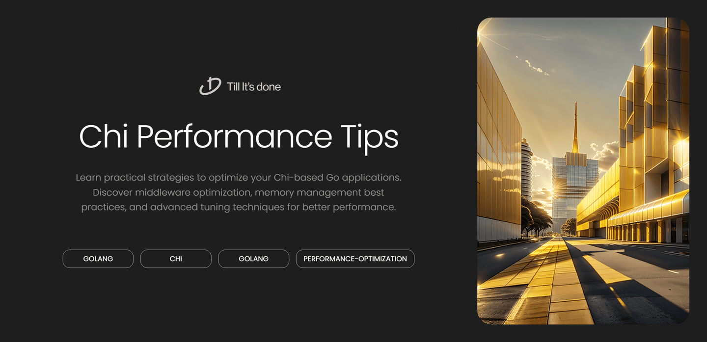 Performance Tuning for Chi-based Go Applications