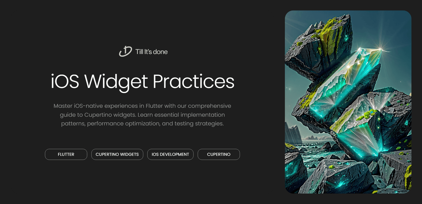 Best Practices for Cupertino Widgets on iOS