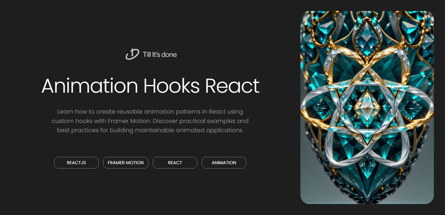 Custom Hooks for Framer Motion: Reusable Animations