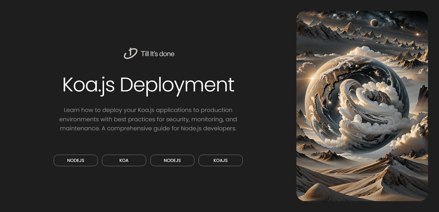 Deploy Koa.js Apps to Production Efficiently