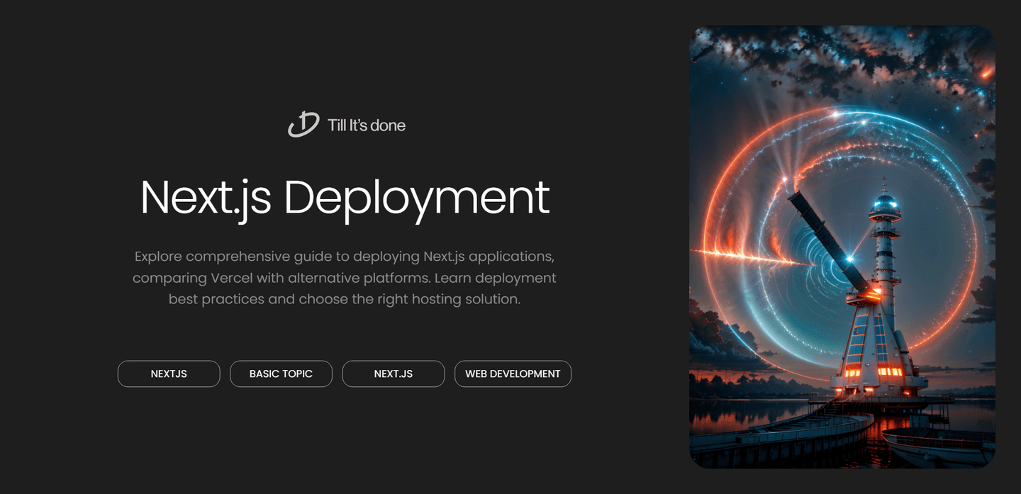 Deploy Next.js Apps: Vercel & Other Platforms Deploy Next.js Apps: Vercel & Other Platforms