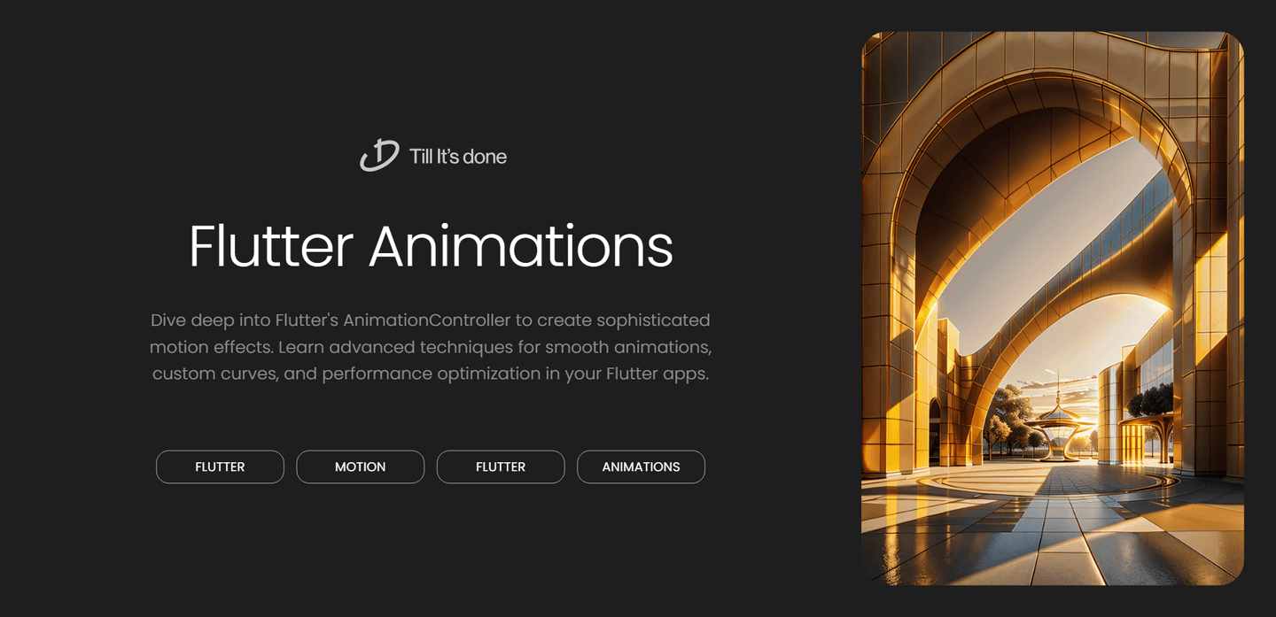 Master Flutter AnimationController for Motion