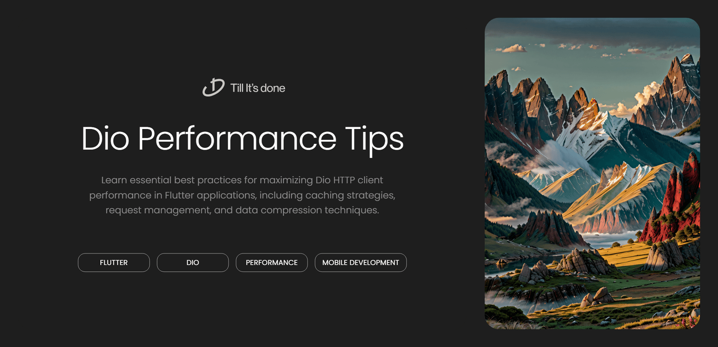 Optimize Dio Performance in Flutter Apps Guide Optimize Dio Performance in Flutter Apps Guide