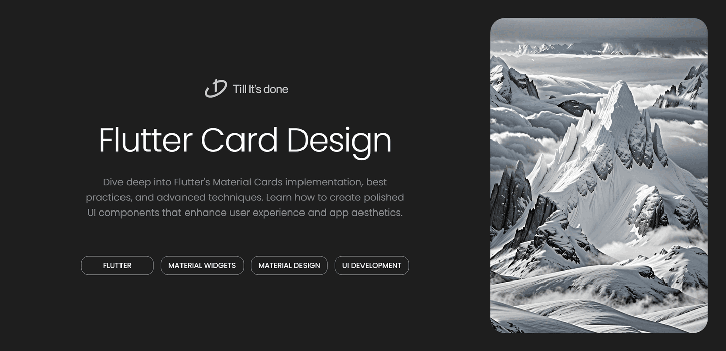 Mastering Flutter's Material Cards for UI Design