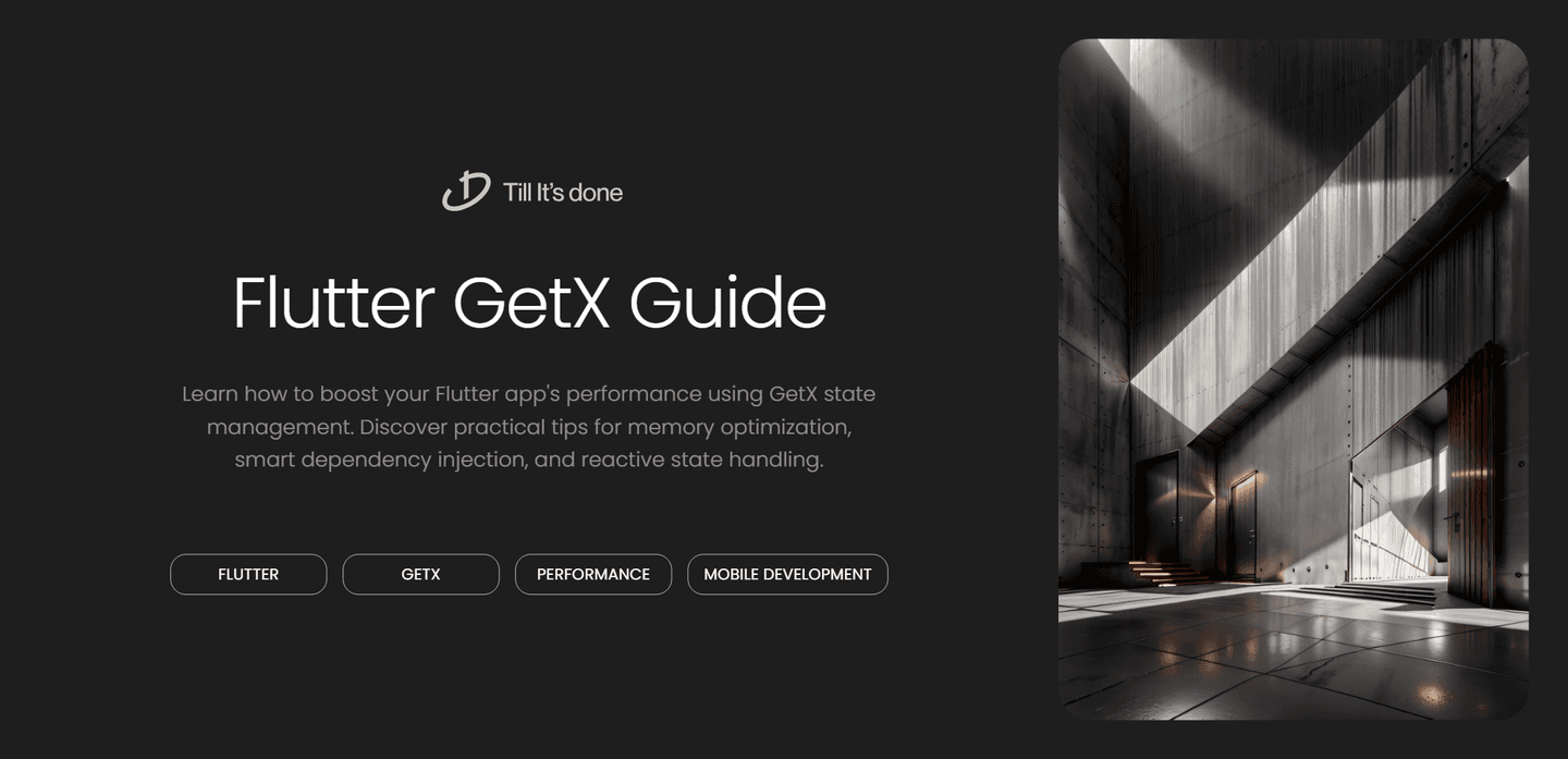 Optimize Flutter Apps Performance with GetX