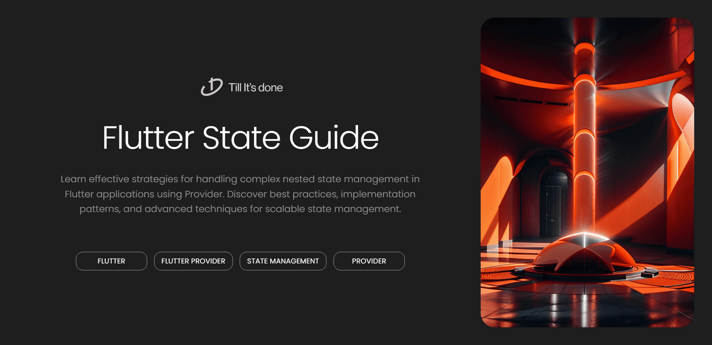 Managing Nested State in Flutter Using Provider Managing Nested State in Flutter Using Provider