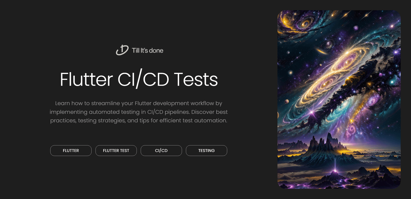 Automating Flutter Tests with CI/CD Pipelines Automating Flutter Tests with CI/CD Pipelines