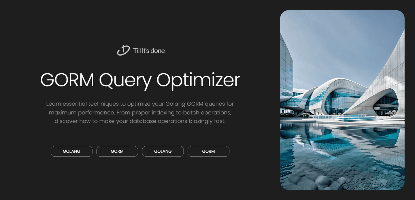 Optimizing Performance with GORM: Fast Queries Optimizing Performance with GORM: Fast Queries