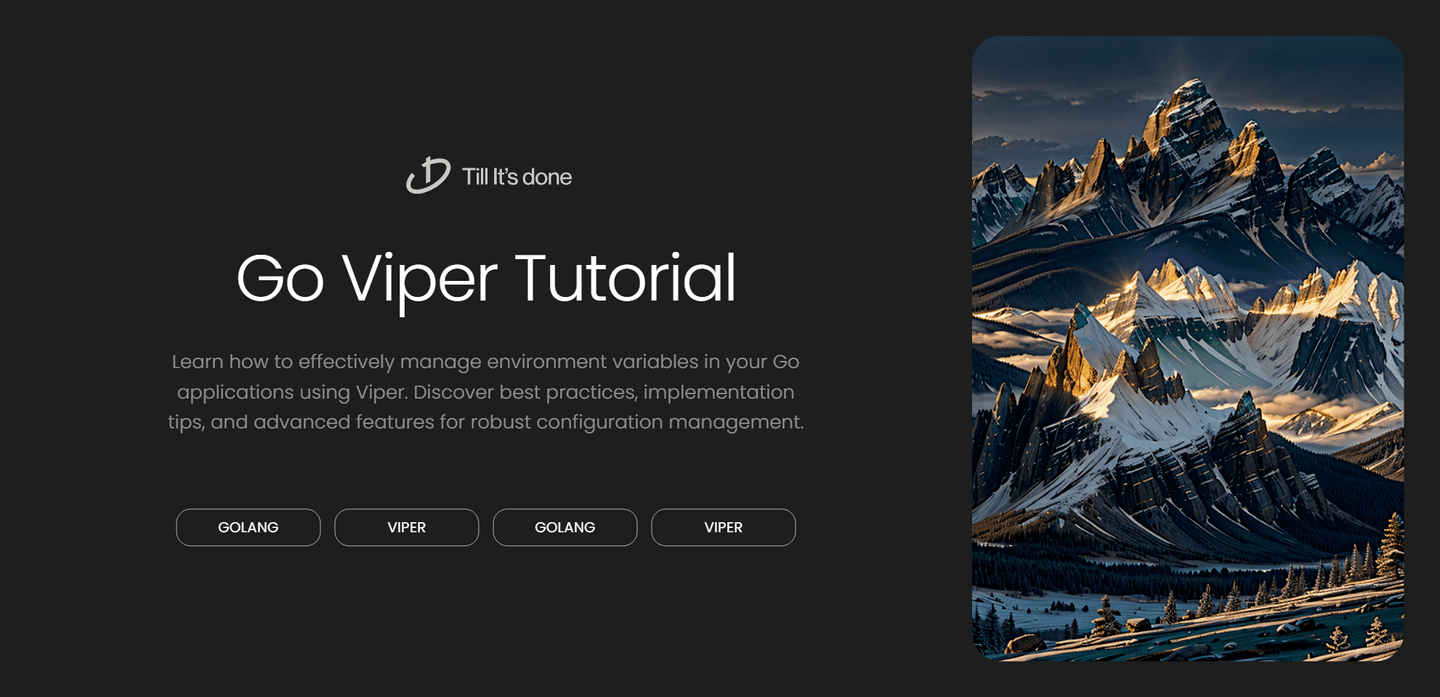 Working with Environment Variables in Go Using Viper