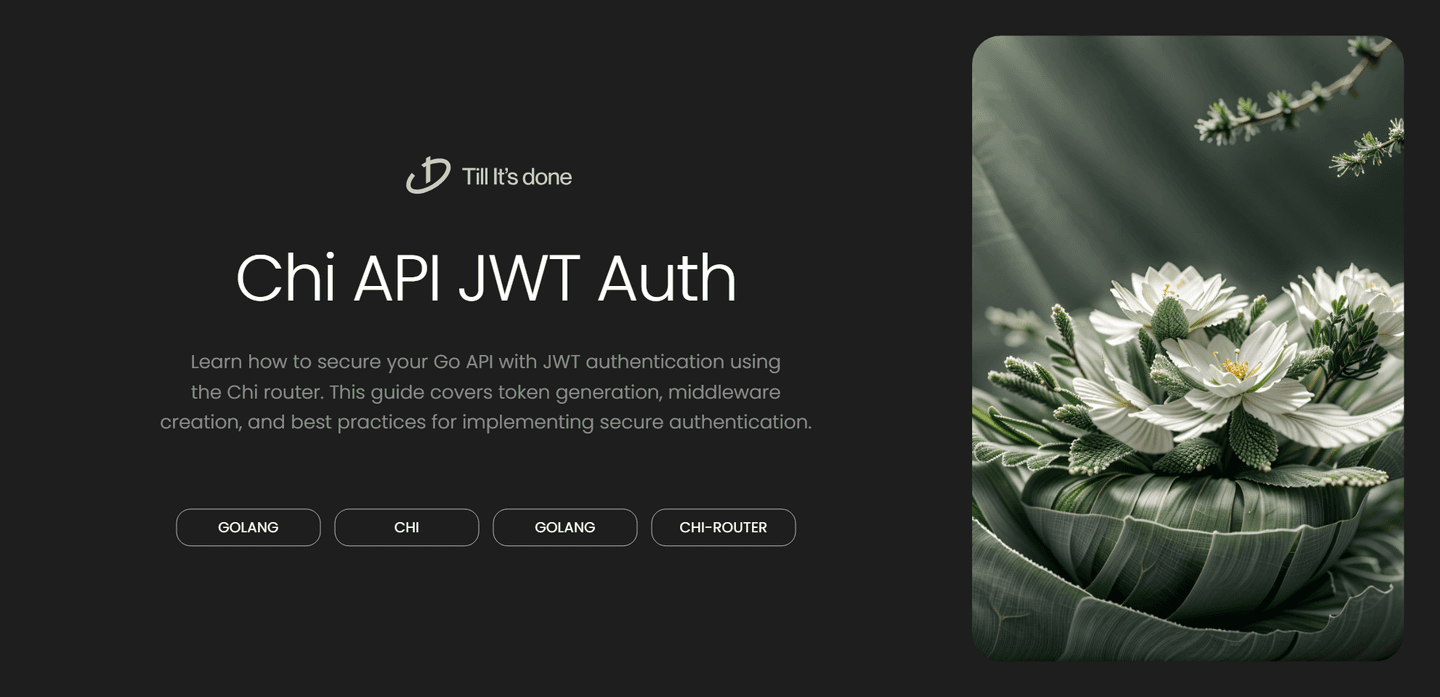How to Implement JWT Authentication in Chi API