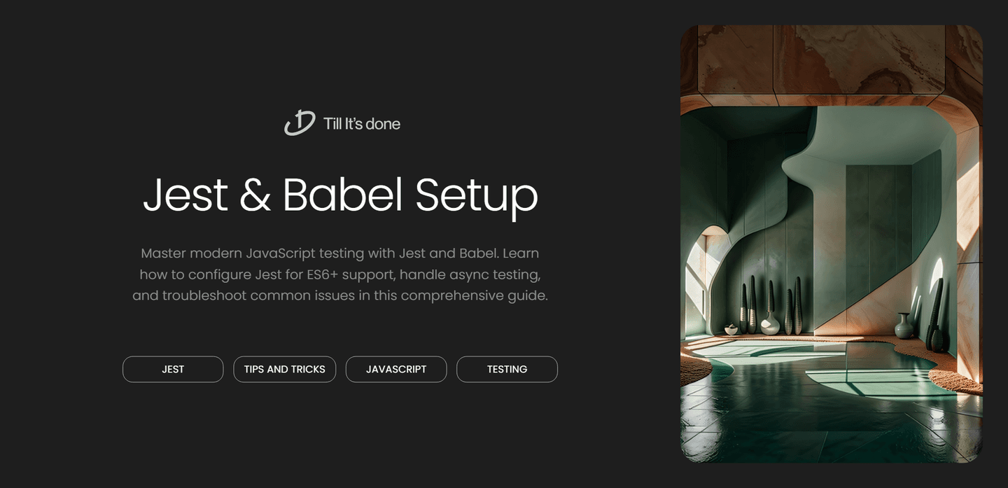 Learn Jest & Babel: Modern JavaScript Testing Learn Jest & Babel: Modern JavaScript Testing