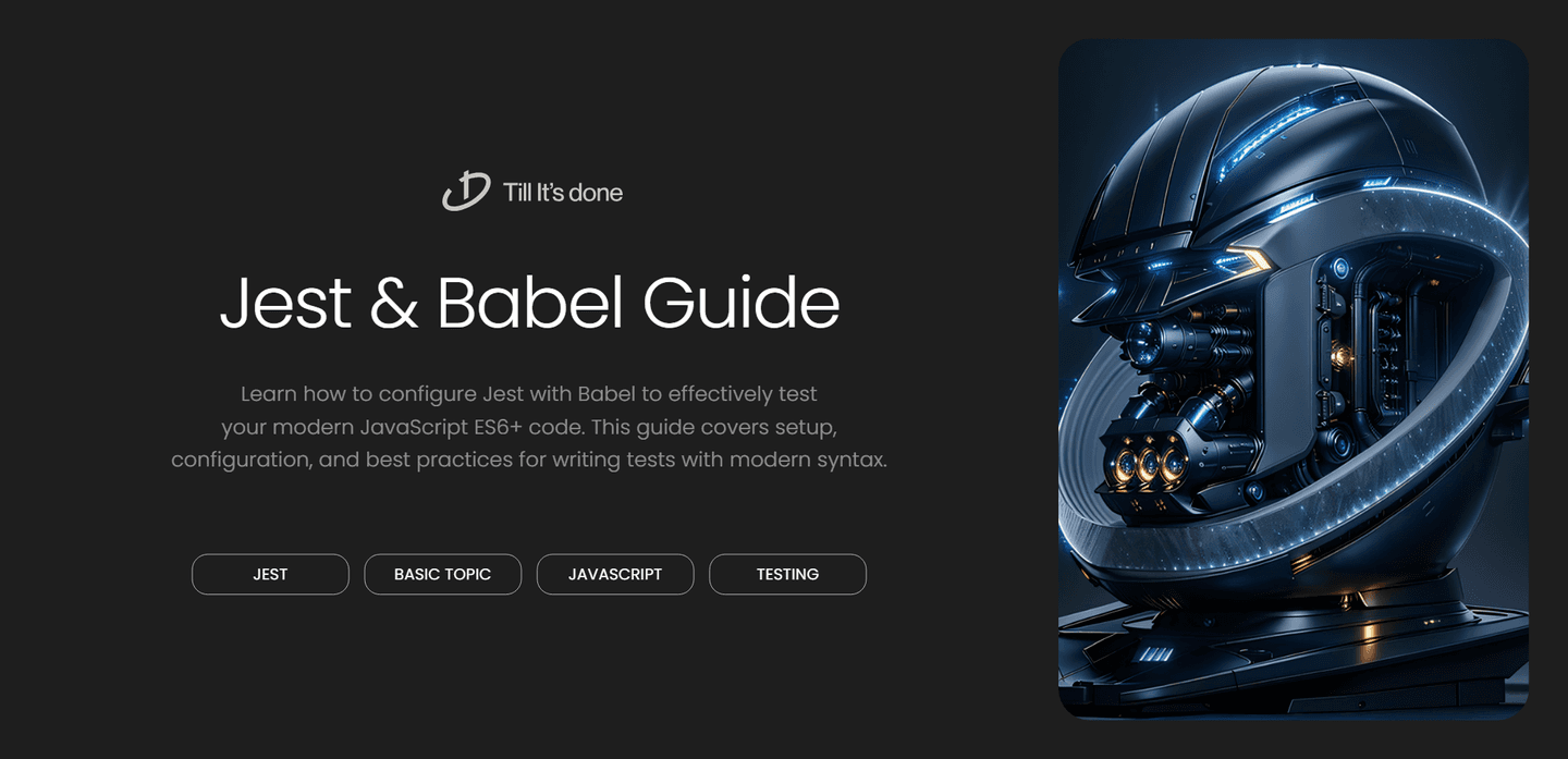 Using Jest With Babel For Es6 Code Testing