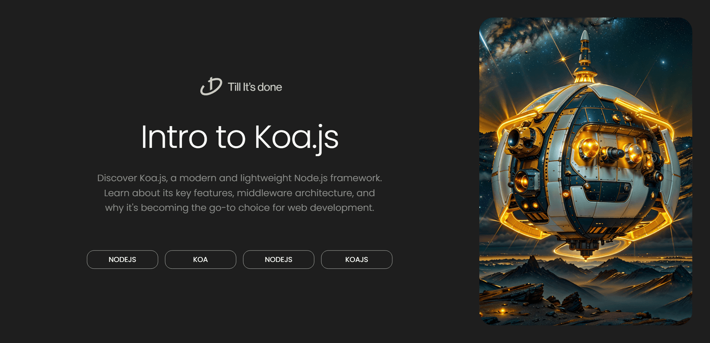 Introduction to Koa.js: Modern Node.js Framework