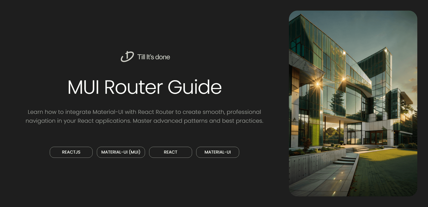 Material-UI + React Router: Seamless Navigation