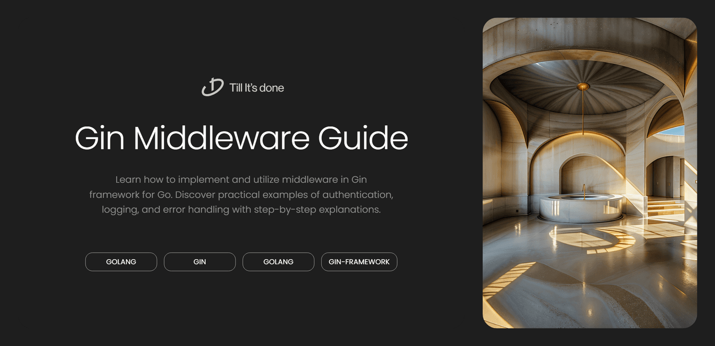 Middleware in Gin: Handle Requests & Responses