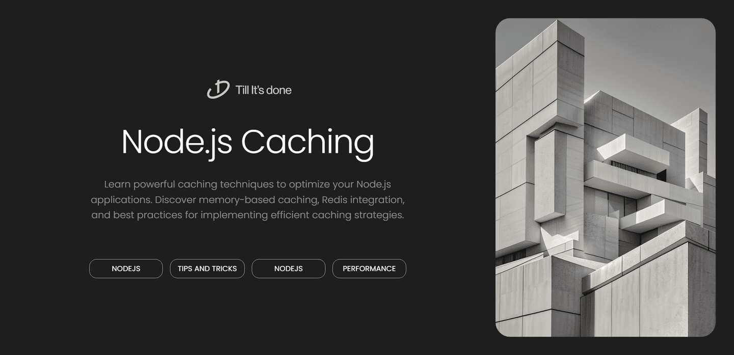 Caching Strategies for Faster Node.js Apps Caching Strategies for Faster Node.js Apps