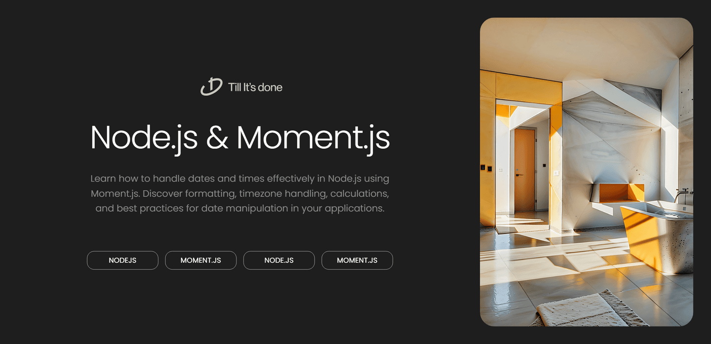 Master Date & Time in Node.js with Moment.js