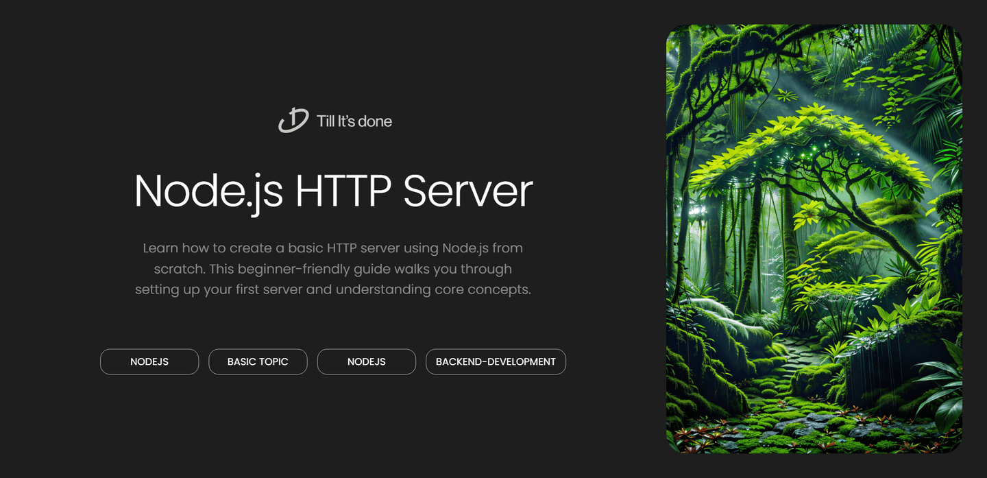 Building a Simple HTTP Server with Node.js
