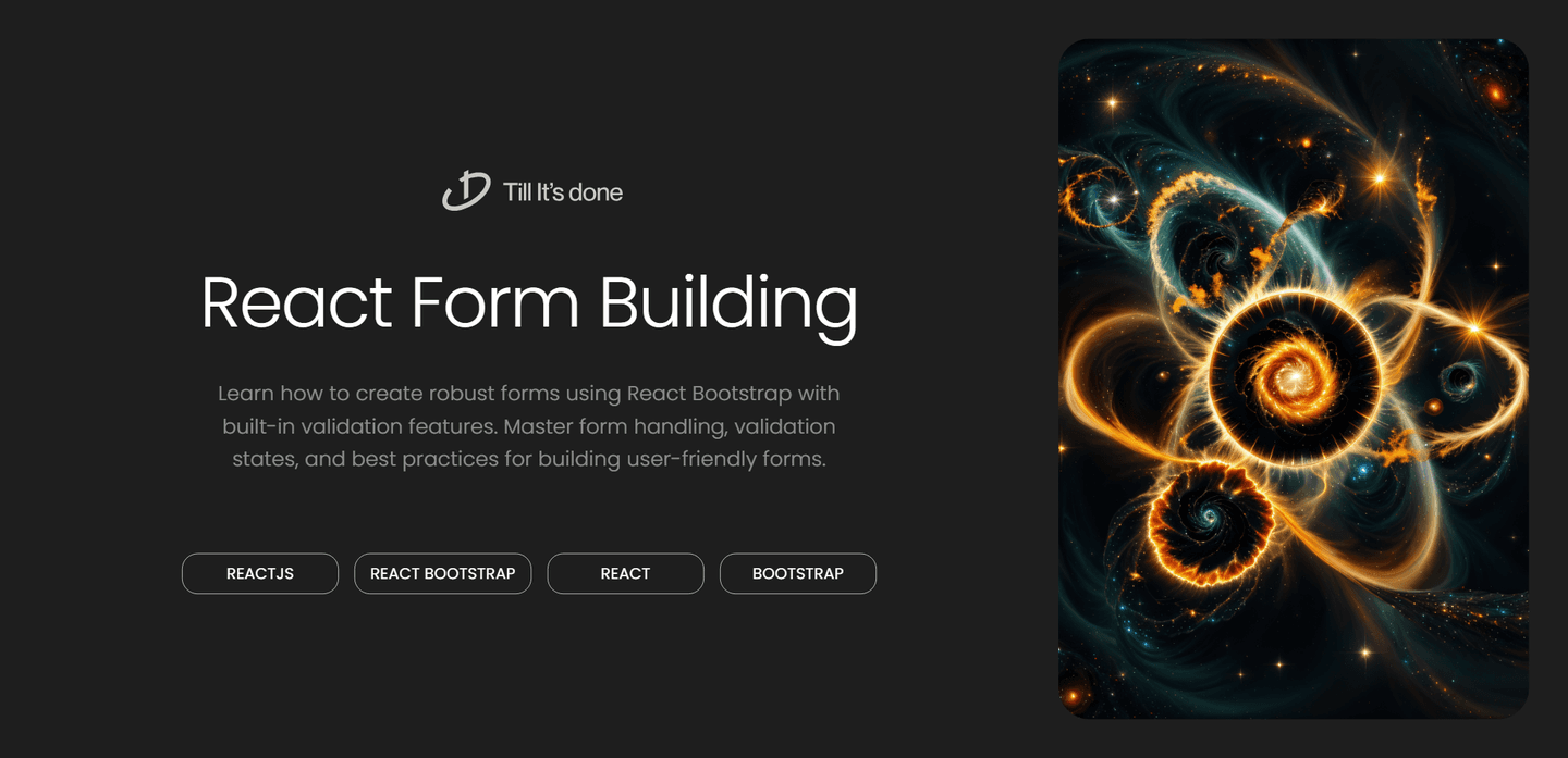 Building Forms with React Bootstrap Validation Building Forms with React Bootstrap Validation
