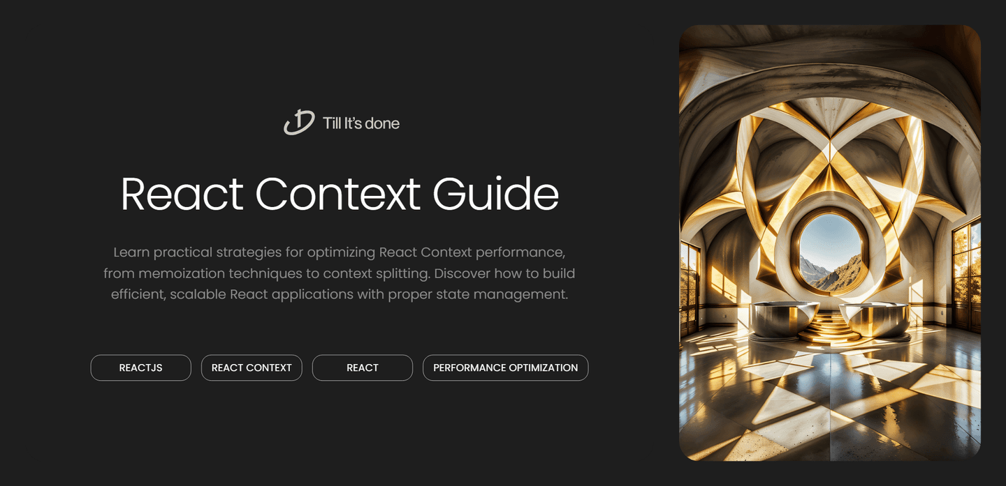 Optimizing Performance with React Context