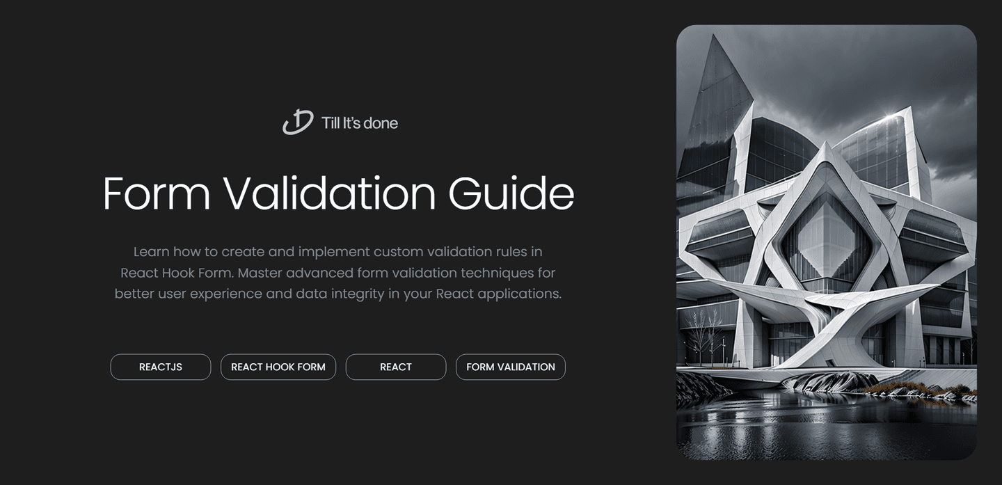 Custom Validation Rules in React Hook Form