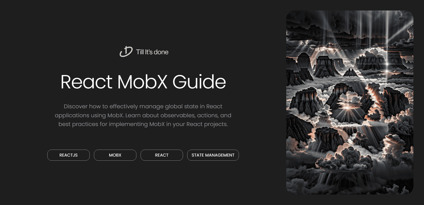 Managing Global State In React With Mobx Guide