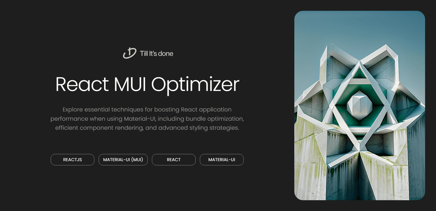 Optimizing Performance In React Apps With Mui 