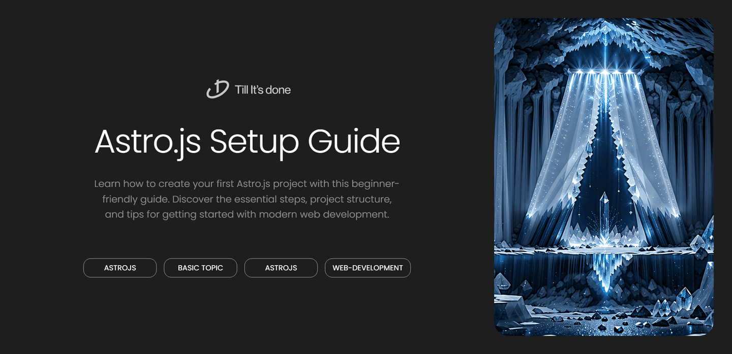 Setting Up Your First Astro.js Project Guide