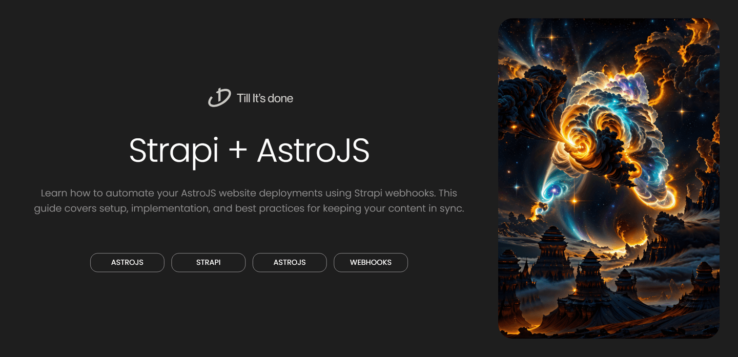 Using Strapi Webhooks for AstroJS Builds
