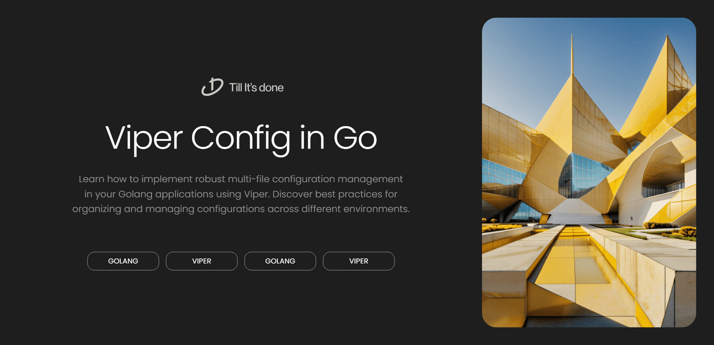 Multi-File Config Management with Viper in Go
