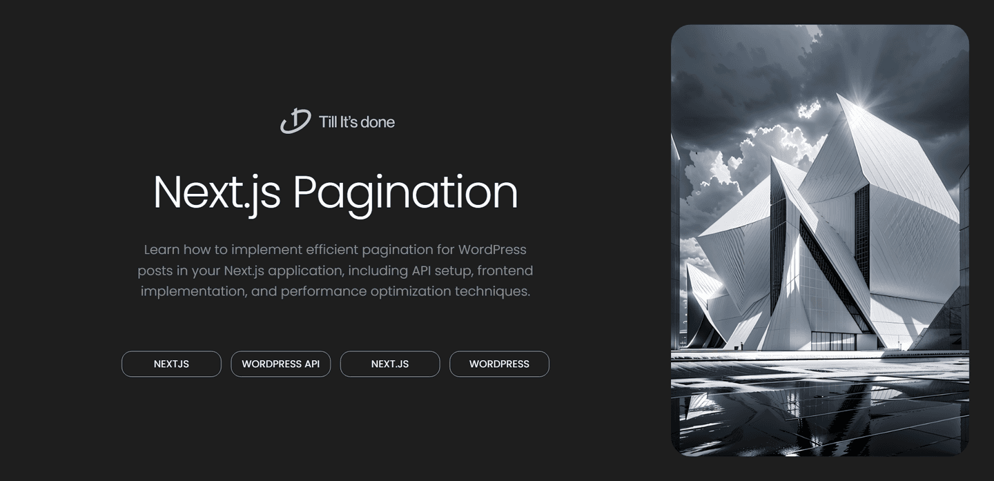 Implementing Pagination for WordPress Posts in Next.js