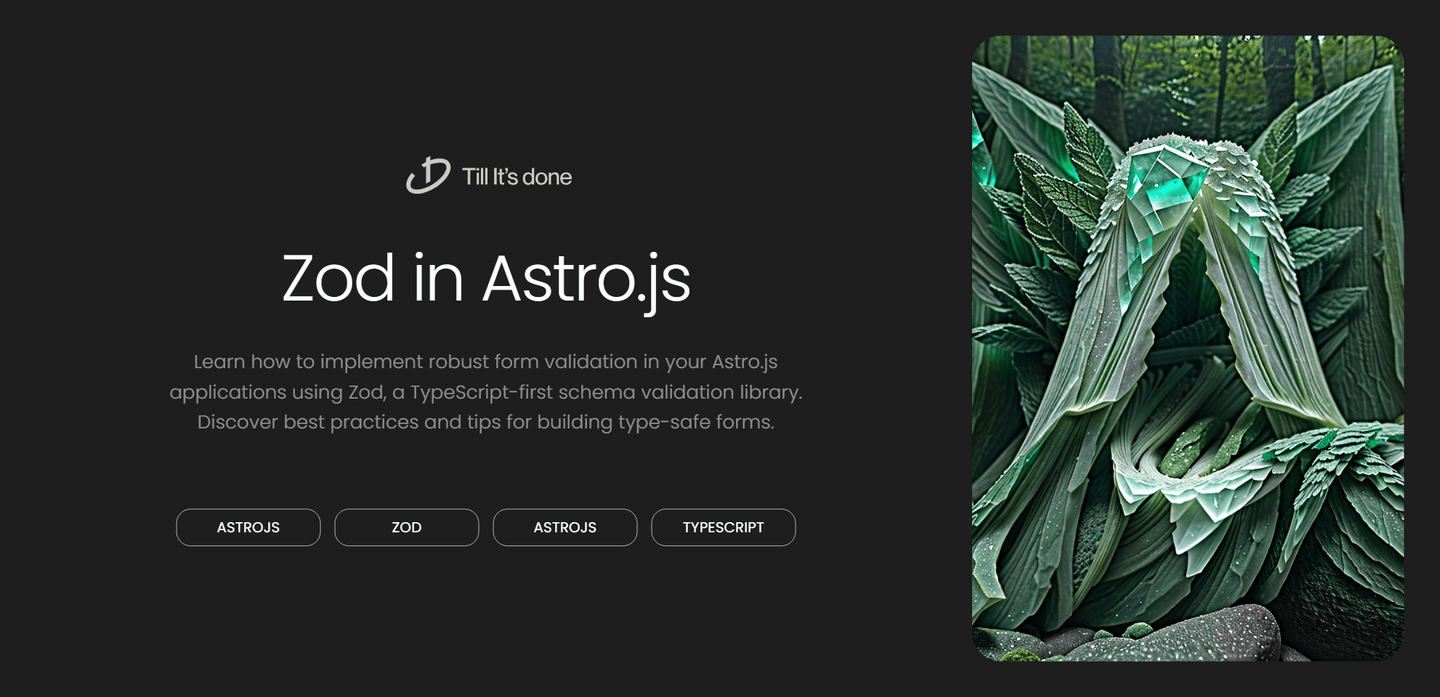 Introduction to Zod for Form Validation in Astro.js